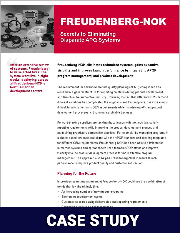 Advanced Product Quality Planning - Essig PLM